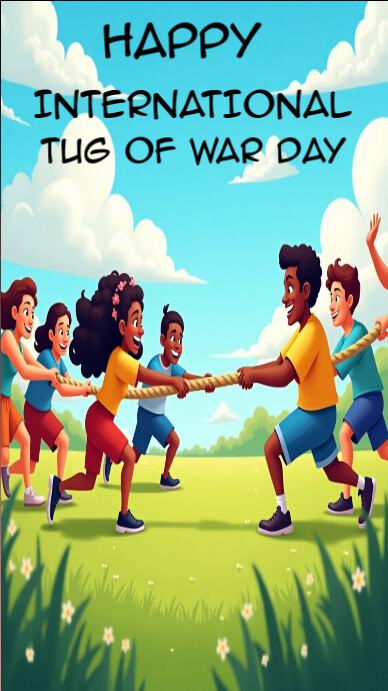 International Tug of war dqy Template | PosterMyWall