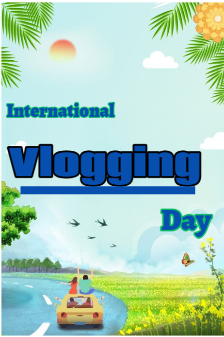 International vlogging day Template | PosterMyWall