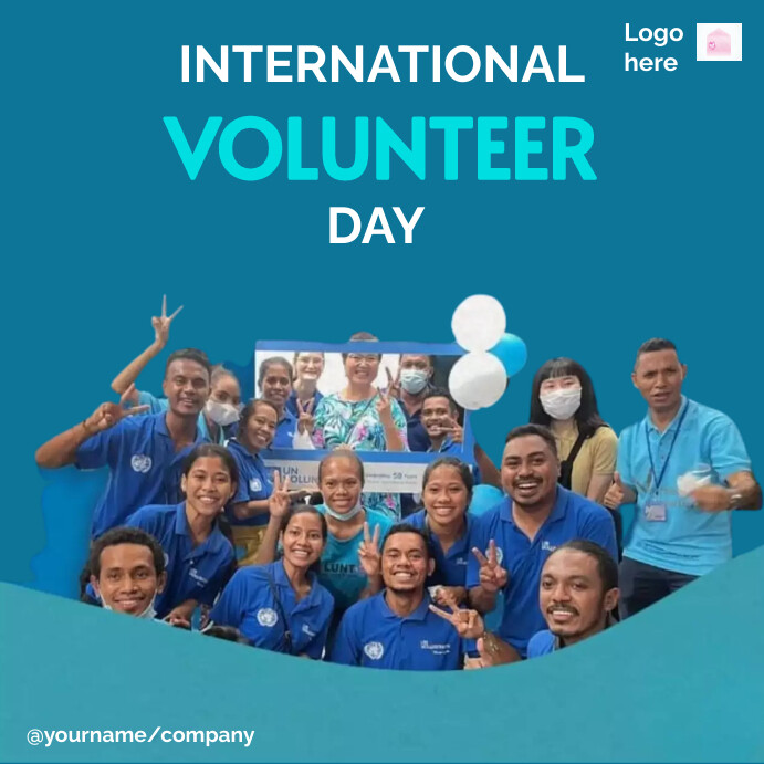 International Volunteer Day Template | PosterMyWall