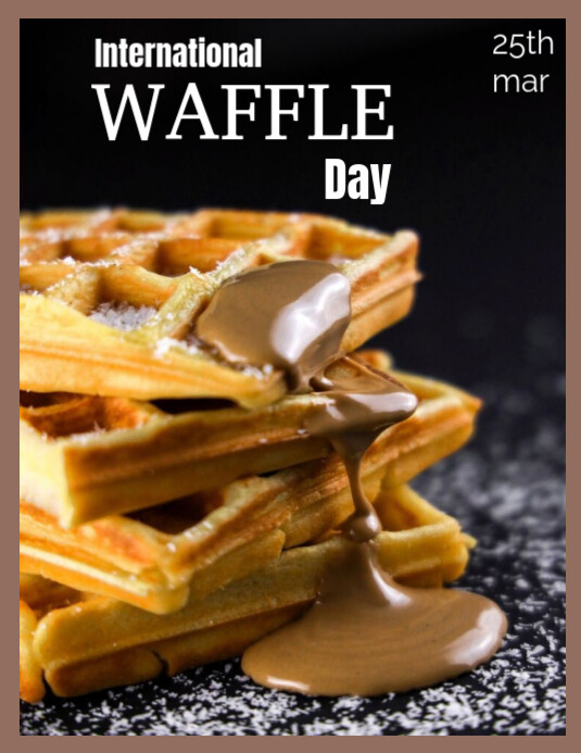 International waffle day design Template | PosterMyWall