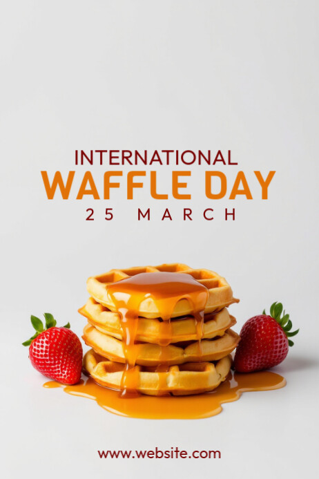 International Waffle Day Template Poster | PosterMyWall