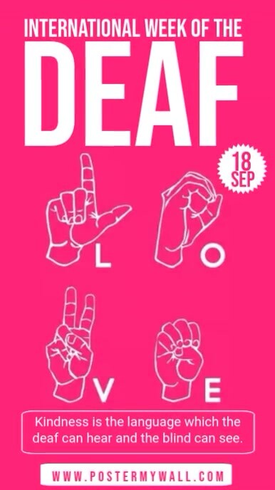 International week of the deaf Template | PosterMyWall