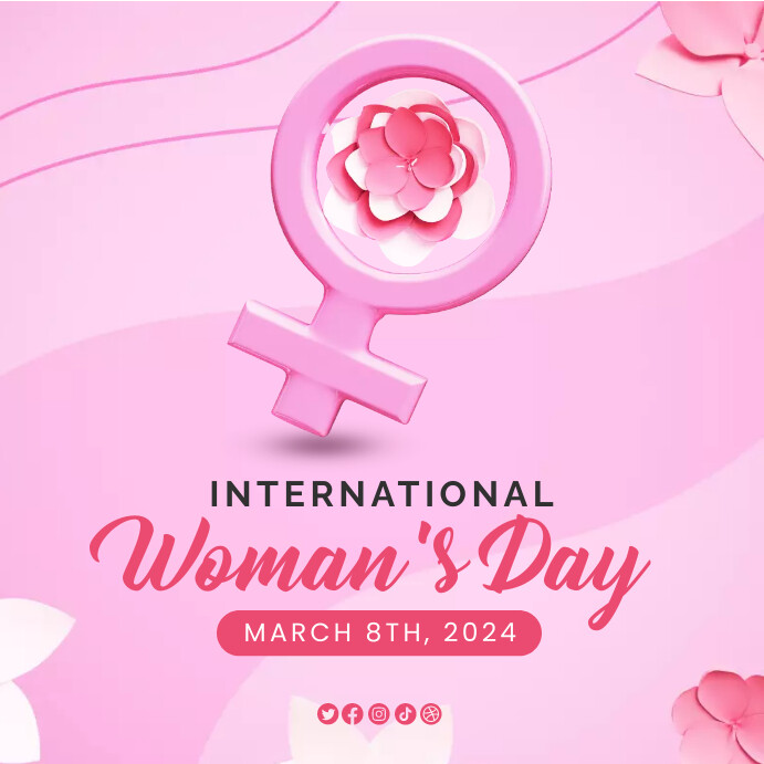 International Woman's Day Social Media Post Template | PosterMyWall