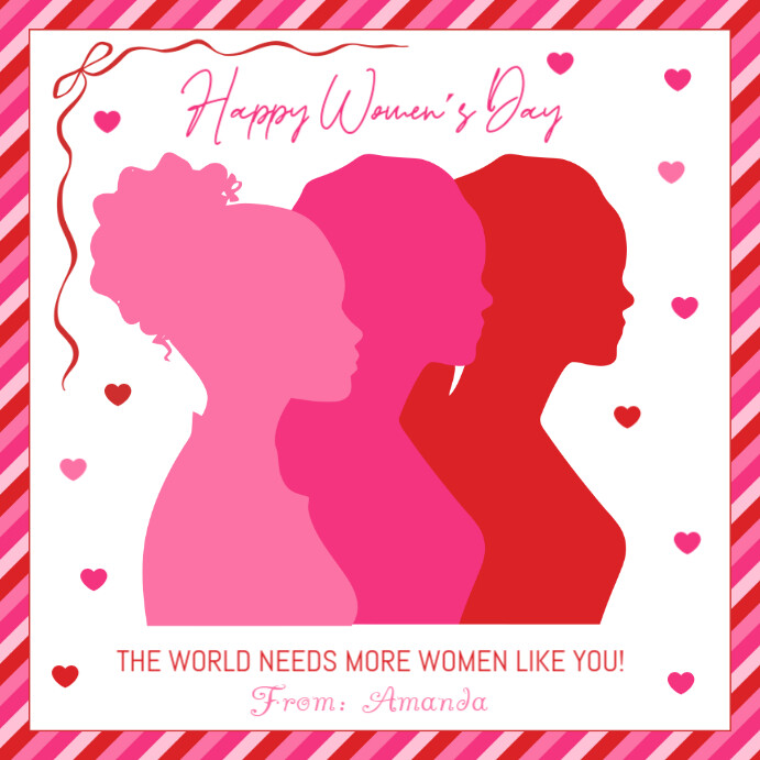 International Women's Day gift Tag Template | PosterMyWall