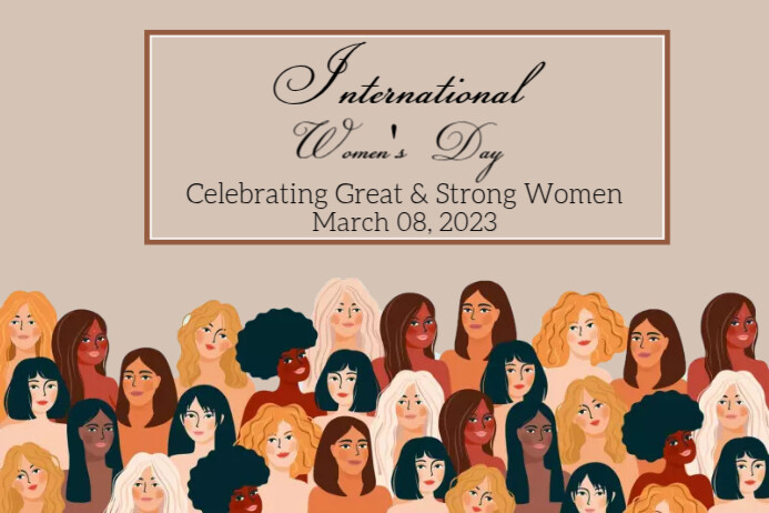 International Women's Day Card Template | PosterMyWall