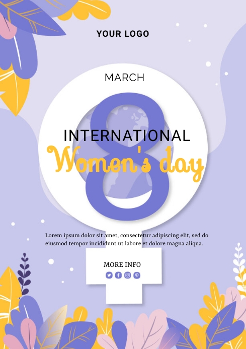 INTERNATIONAL WOMEN'S DAY TEMPLATE | PosterMyWall
