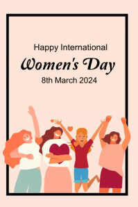 Happy women Day poster 2024 Template | PosterMyWall