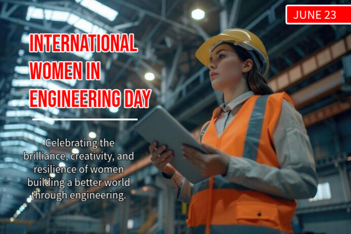 International Women in Engineering Day Template | PosterMyWall