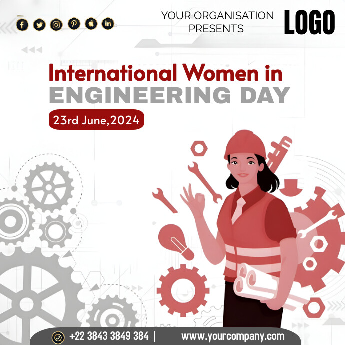 International women in engineering day Template | PosterMyWall