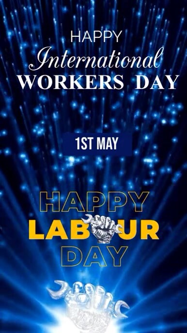 International workers day / Labor day video Template | PosterMyWall