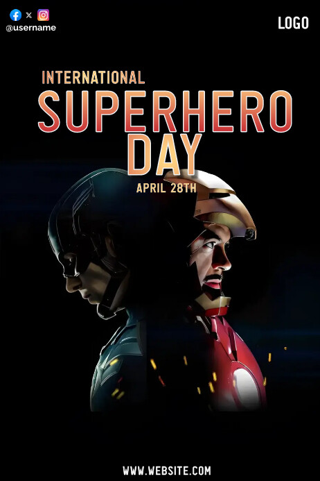 INTERNATIONALSUPERHERO DAY TEMPLATE | PosterMyWall