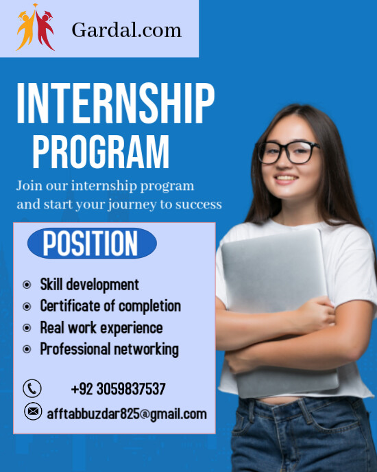 Copy of Internship Poster design | PosterMyWall