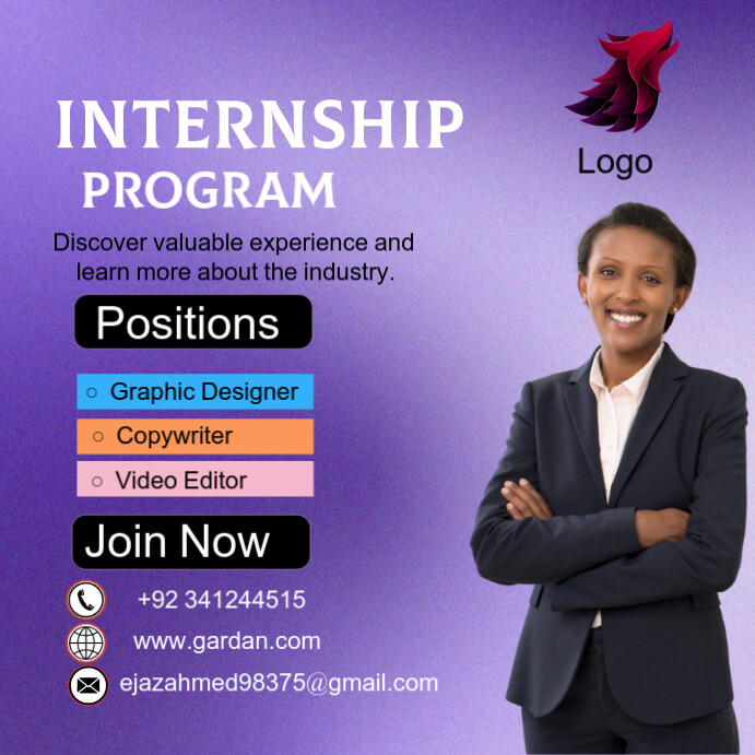 internship program Template | PosterMyWall