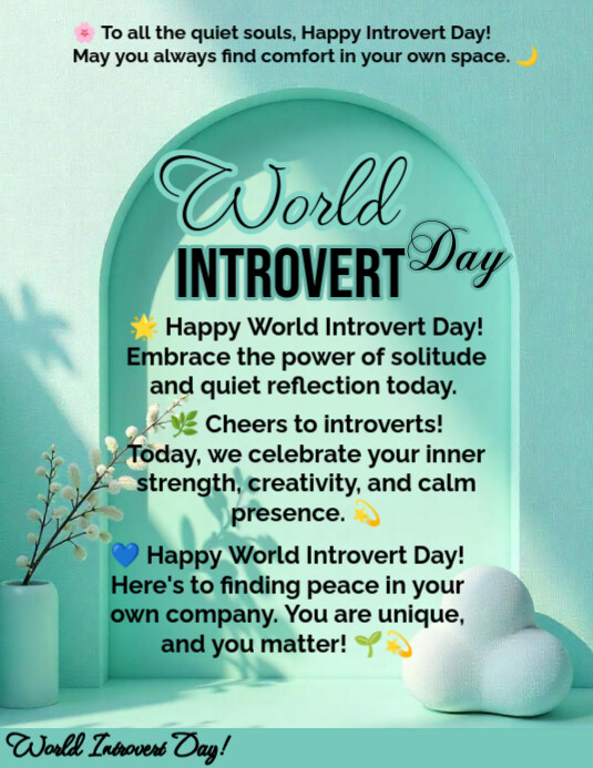 Copy of Introvert Day | PosterMyWall