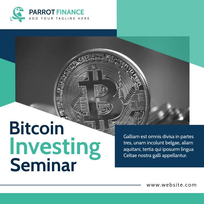 Copy of investing bitcoin seminar advertisement | PosterMyWall