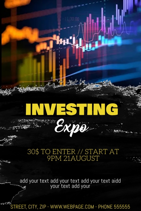 Brosur Investasi Expo Templat | PosterMyWall