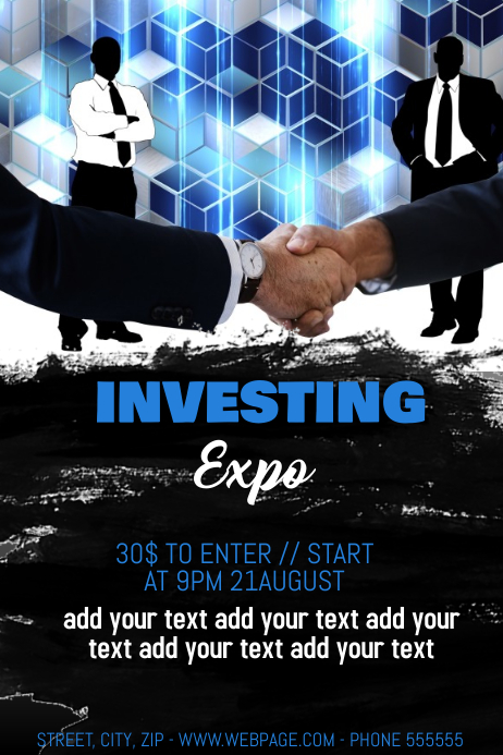 Investing expo flyer template | PosterMyWall