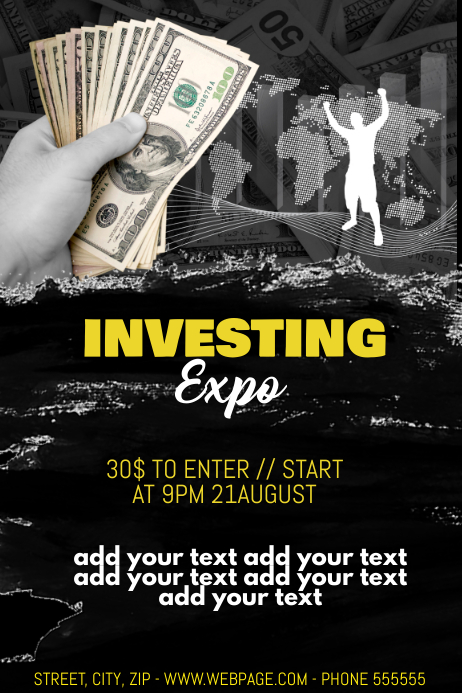 investing expo flyer template | PosterMyWall