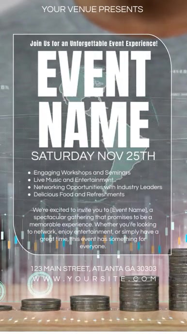 investing financial event flyer TikTok Video Template | PosterMyWall
