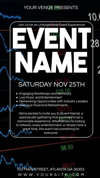 Copy of investing financial event flyer TikTok Video | PosterMyWall