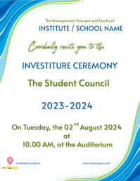8.34K+ Free Templates for 'Investiture ceremony' | PosterMyWall