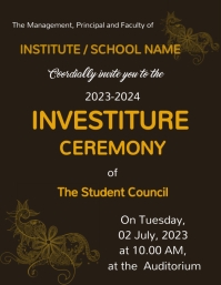 Investiture Ceremony Template | PosterMyWall