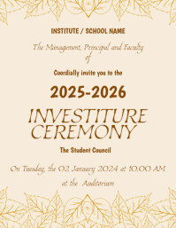 Investiture Ceremony Template | PosterMyWall