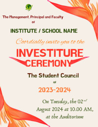 Investiture Ceremony Template | PosterMyWall