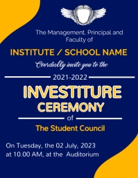 Investiture Ceremony Template | PosterMyWall