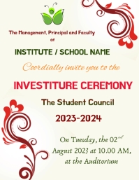 Investiture Ceremony Template | PosterMyWall