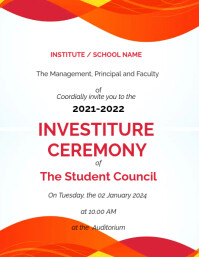 2.4K+ Free Templates for 'Investiture ceremony' | PosterMyWall
