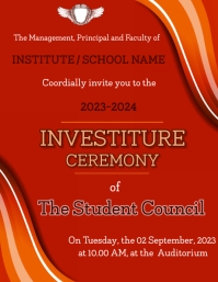 Investiture Ceremony Template | PosterMyWall