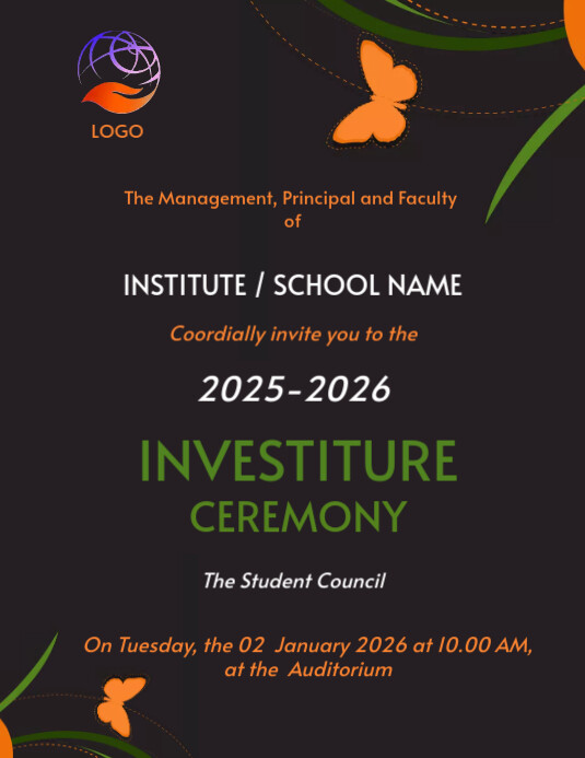 Copy of Investiture Ceremony | PosterMyWall