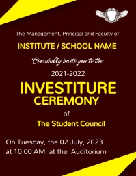 Investiture Ceremony Template | PosterMyWall