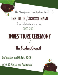 Investiture Ceremony Template | PosterMyWall
