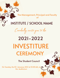 Investiture Ceremony Template | PosterMyWall