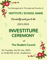 Investiture Ceremony Template | PosterMyWall