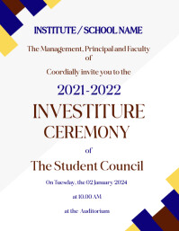 Investiture Ceremony Template | PosterMyWall