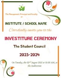 Investiture Ceremony Template | PosterMyWall