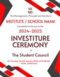 Investiture ceremony Template | PosterMyWall