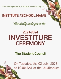 Investiture Ceremony Template | PosterMyWall