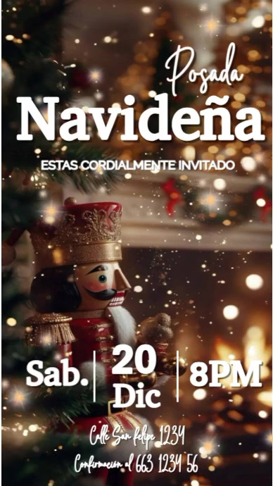 Invitación posada navideña Template | PosterMyWall