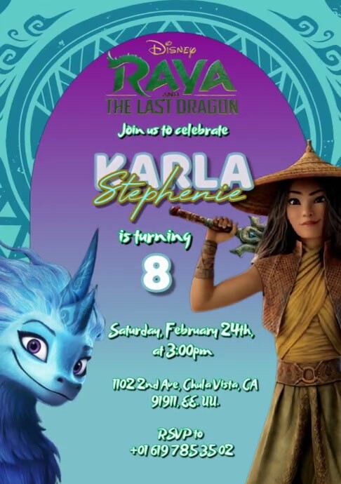 Invitación raya disney Template | PosterMyWall