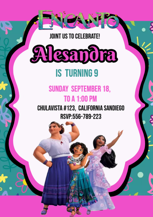 invitacion encanto mirabel Template | PosterMyWall