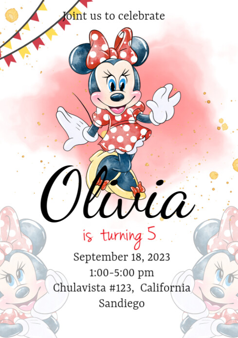 Invitaciones Con Entradas De Minnie Mouse Rojas 32 Superb Minnie Mouse
