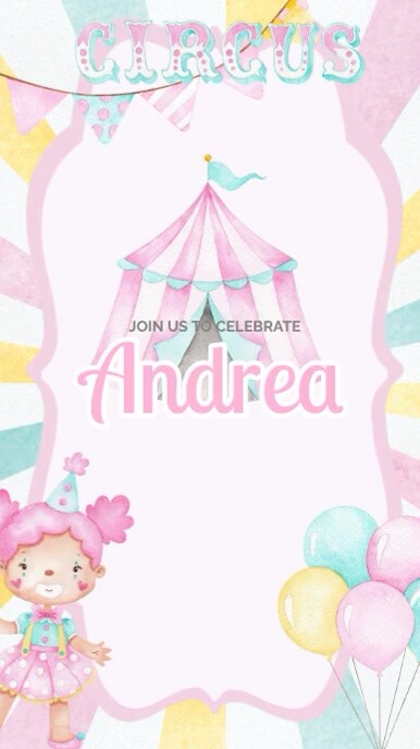 Invitaciones Con Tema De Circo