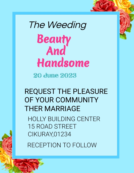 Invitation card,invitation flyers Template | PosterMyWall