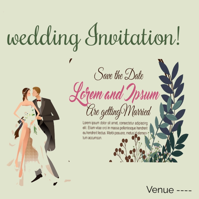 Invitation card Template | PosterMyWall