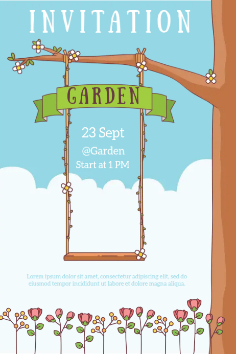 Invitation Garden Template | PosterMyWall