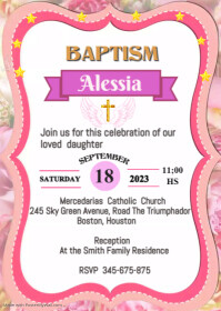 BAPTISM INVITATION Template | PosterMyWall
